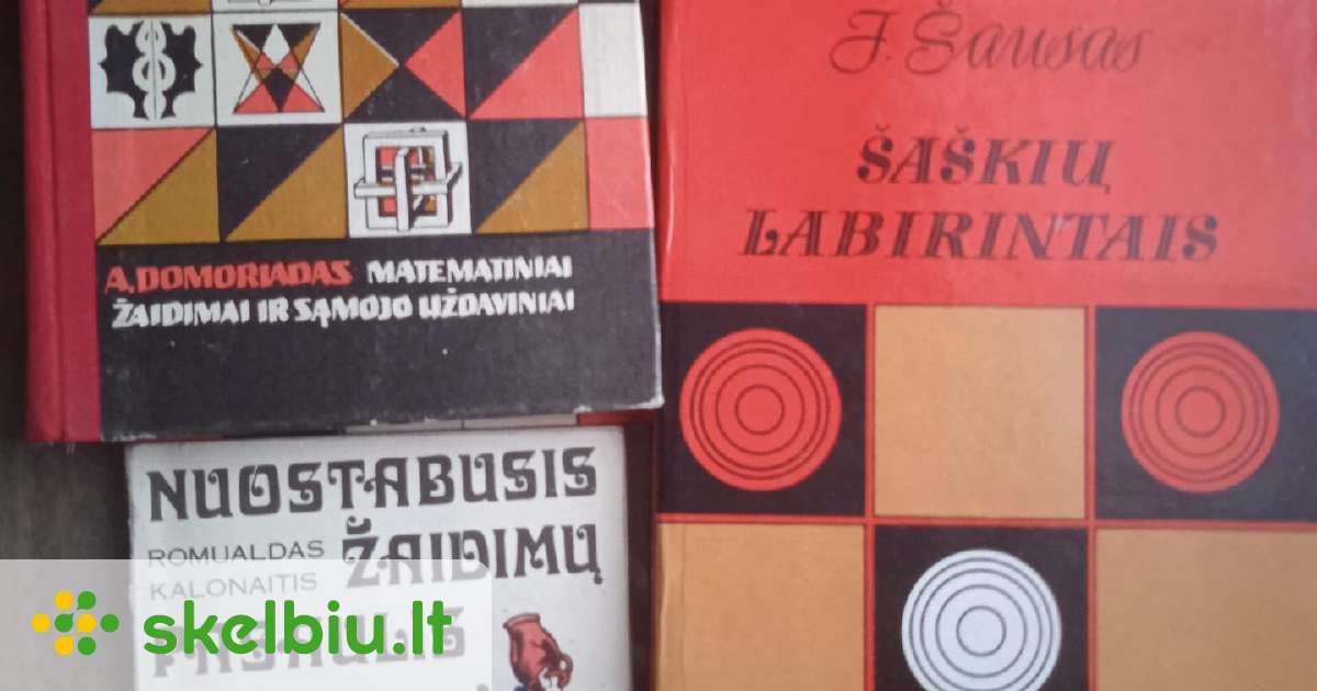 Knygos saskes ir kiti zaidimai - Skelbiu.lt