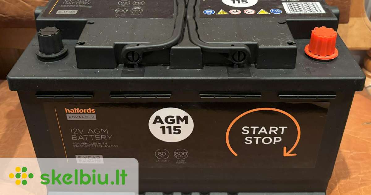 Agm Akumuliatorius 80 Ah 800 A - Skelbiu.lt
