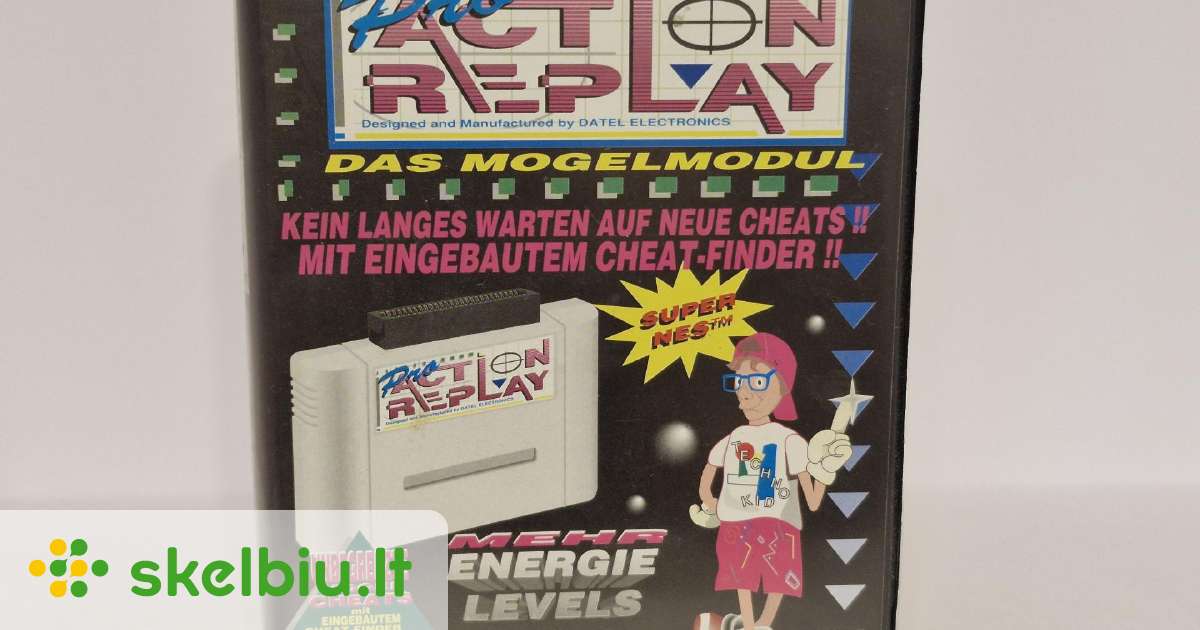 Super Nintendo Nes priedas Pro action replay - Skelbiu.lt