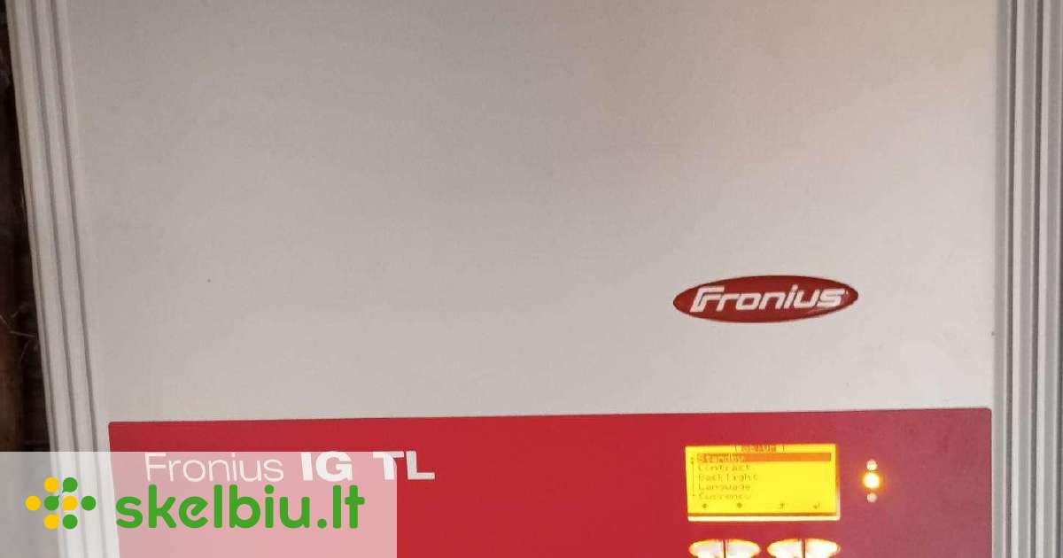 Inverteris Fronius Ig Tl 3680w - Skelbiu.lt
