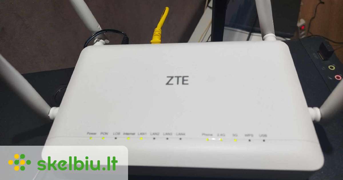Zte Gpon Ont Zxhn F6600p šviesolaidžio modemas - Skelbiu.lt