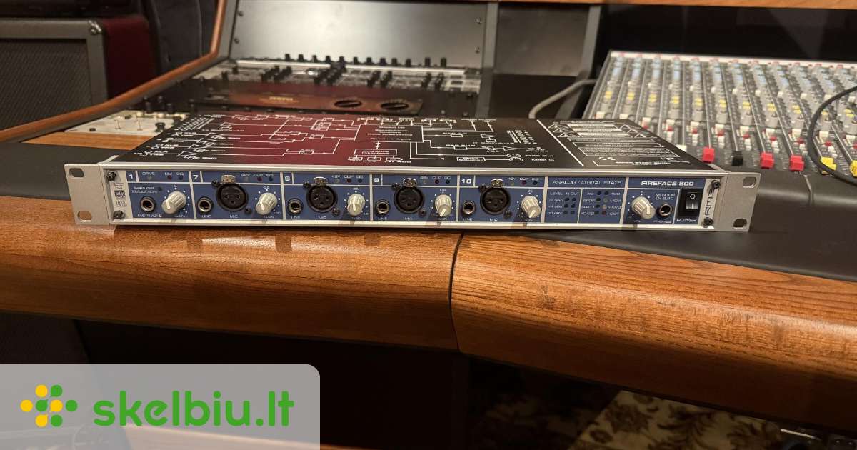 Profesionali garso plokštė Rme Fireface 800 - Skelbiu.lt