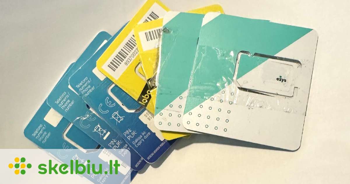 sim korteles aktyvuotos vilnius skelbimai - Skelbiu.lt