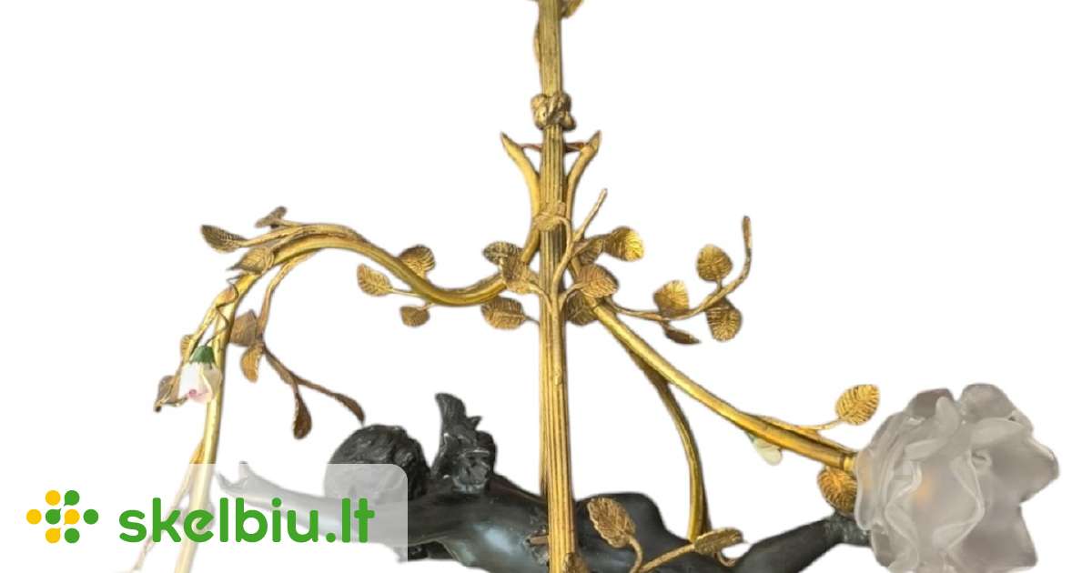 Vintažinė liustra su angeliuku ir rožėmis - Skelbiu.lt