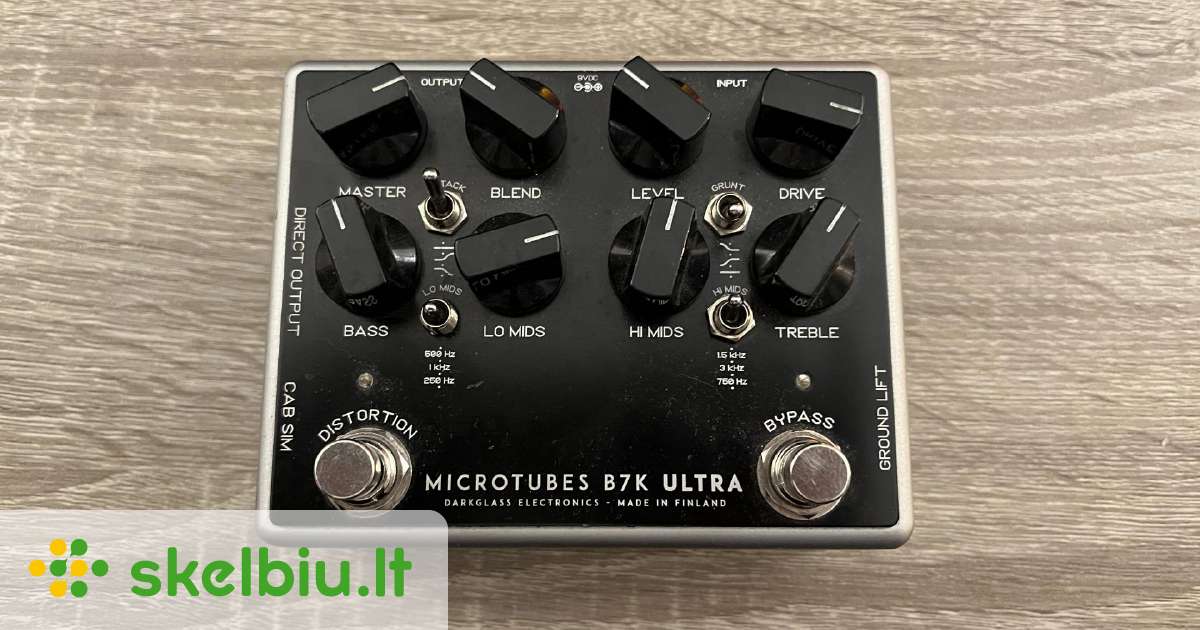 Darkglass Microtubes B7k Ultra v2 bosinis preampas - Skelbiu.lt