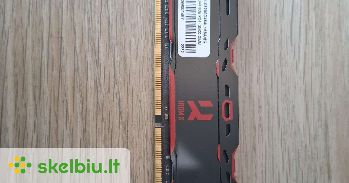 Operatyvinė atmintis (RAM) 8gb Ddr4 3200mhz - Skelbiu.lt