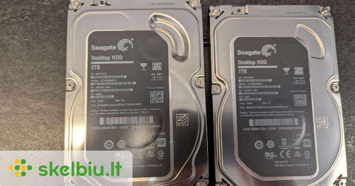 HDD kietieji diskai2 TB-18 1tb-10eur., 250gb-5eur. - Skelbiu.lt