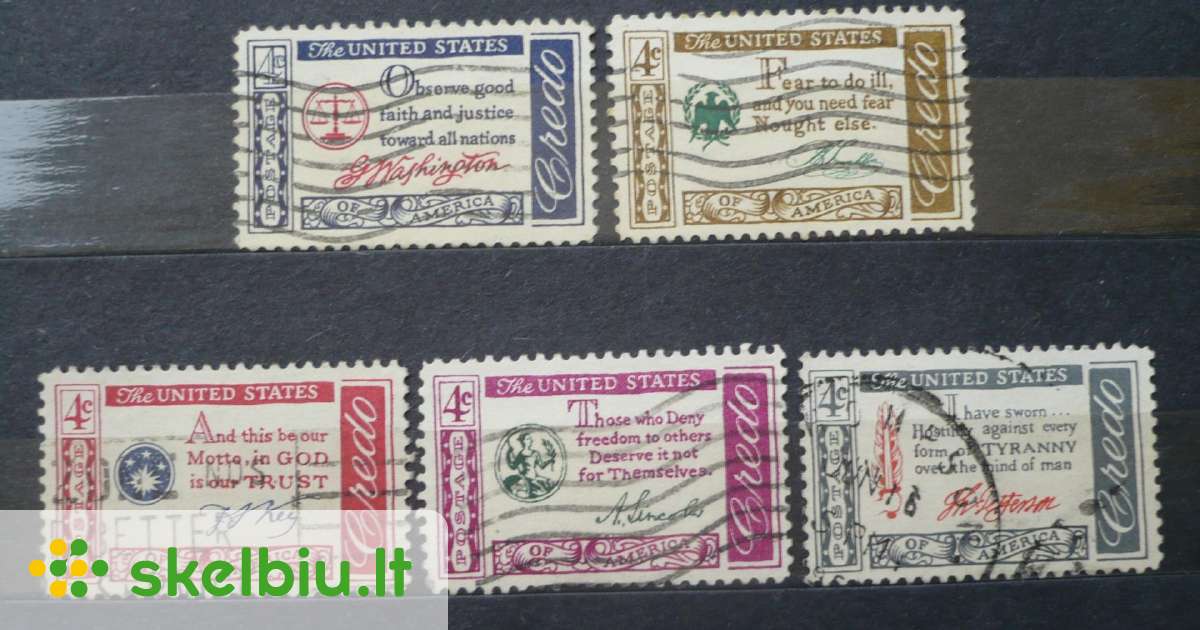 1960–1961 m. citatos – Amerikos kredo - Skelbiu.lt