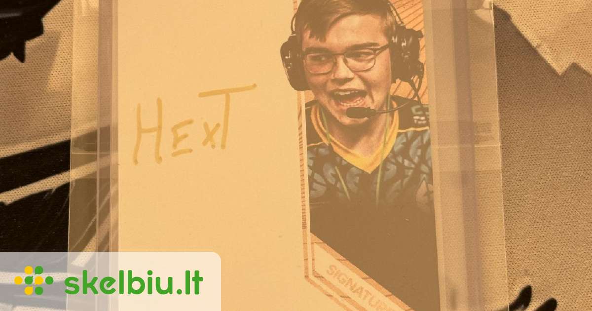 Kolex Cs2 Hext Kortelė su parašu - Skelbiu.lt