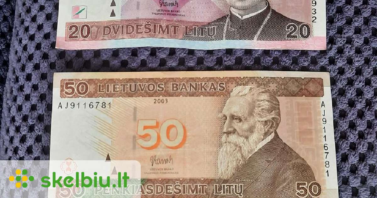 Popieriniai litai - Skelbiu.lt