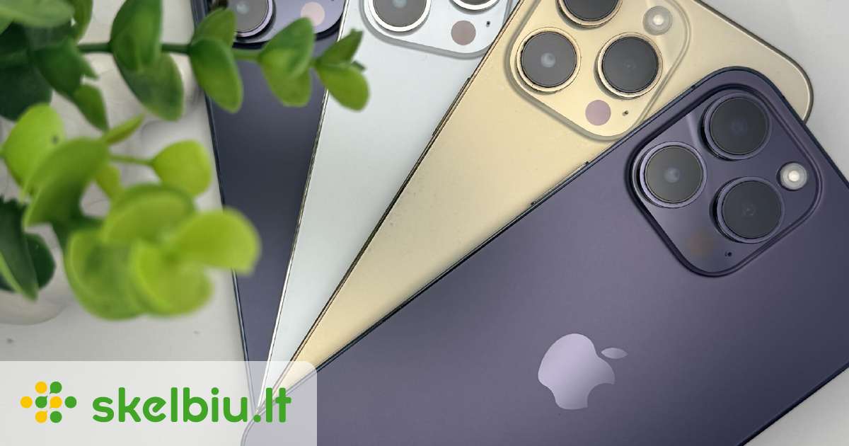 14 pro max 128gb ir 256gb su garantija, kaip Nauji - Skelbiu.lt