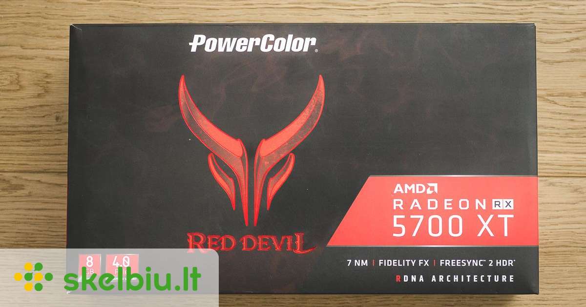 Powercolor Red Devil Radeon Rx 5700 XT 8gb Gddr6 - Skelbiu.lt
