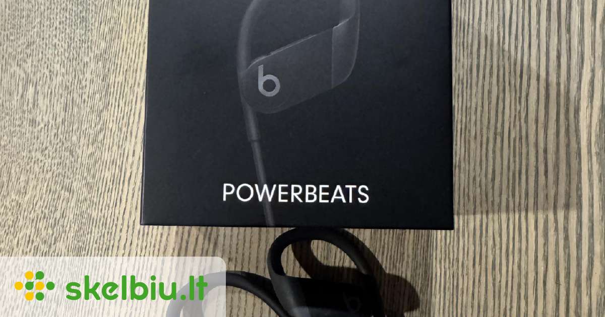 Beats Powerbeats Ausines Juodos - Skelbiu.lt