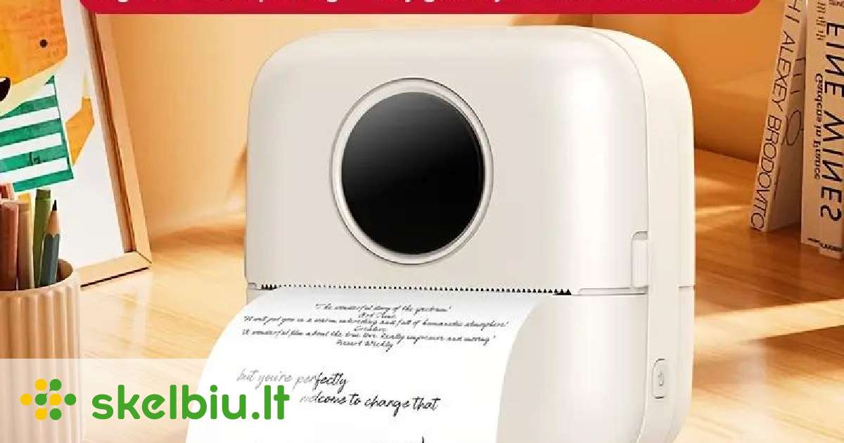 Nešiojamas Mini Termo Spausdintuvas – Universalus - Skelbiu.lt