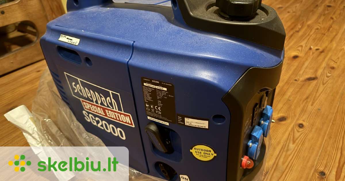 Scheppach Sg2000 naujas generatorius - Skelbiu.lt