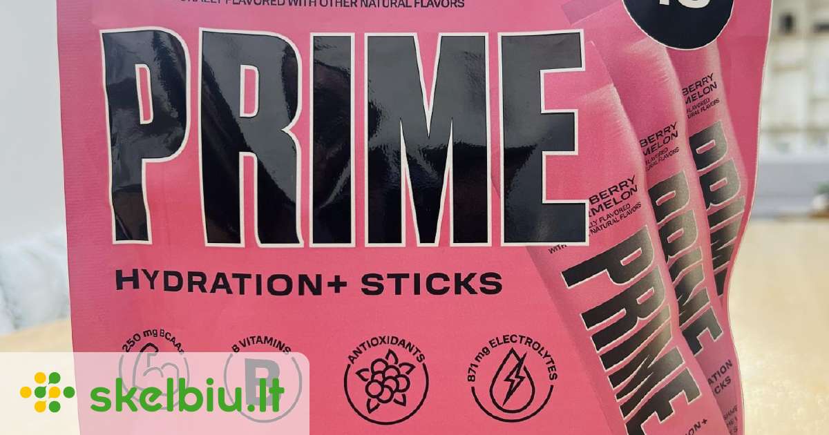 Prime elektrolitų gėrimas milteliais (sticks) - Skelbiu.lt