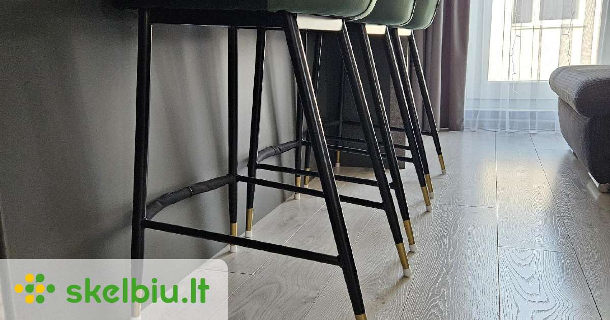6 baro kėdės vienos kaina 70€ mažai naudotos - Skelbiu.lt