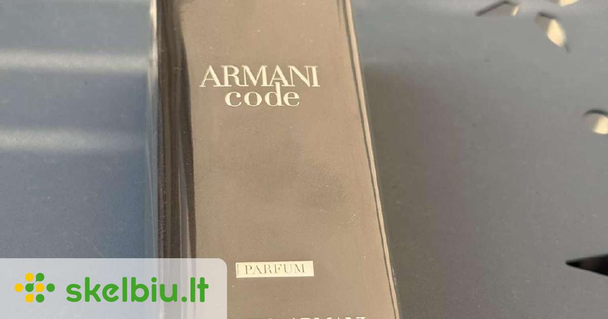 Armani Code kvepalai - Skelbiu.lt