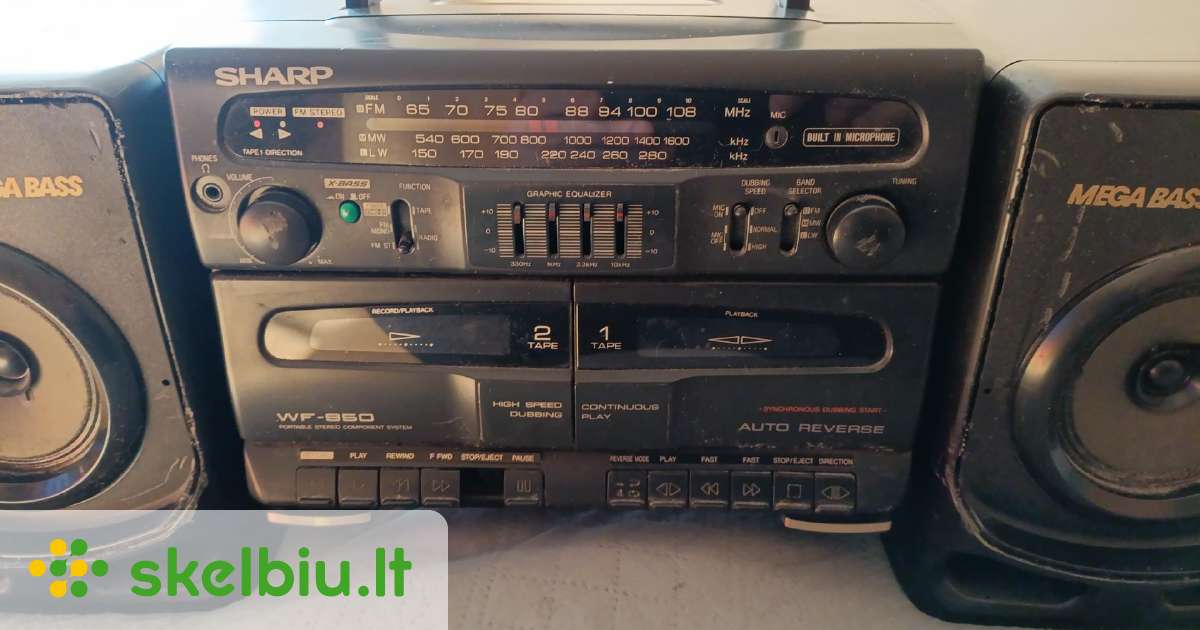 Sharp,wf-950ht,magnetola,2mc,fm, - Skelbiu.lt