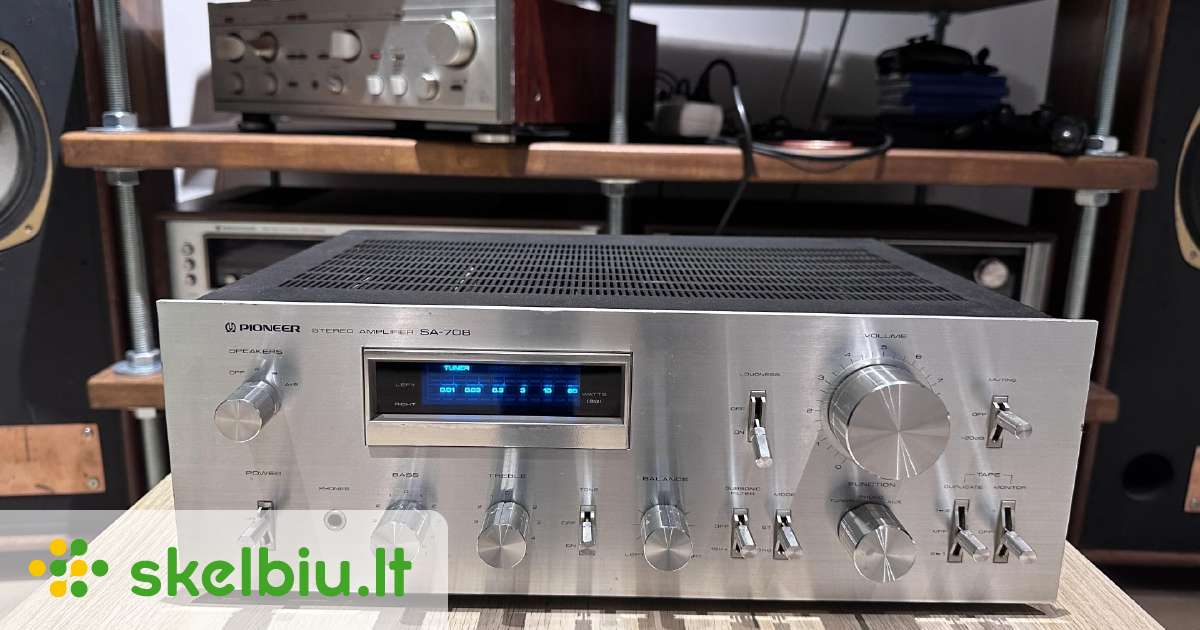 Stiprintuvas Pioneer Sa-708 - Skelbiu.lt