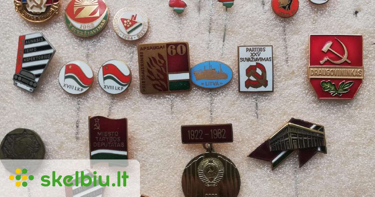 Ženkliukai Lietuvos Tsr - Skelbiu.lt