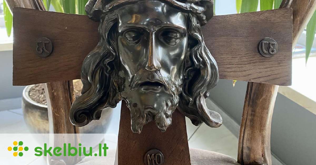 Įspūdingas antikvarinis Kryžius iš bronzos - Skelbiu.lt