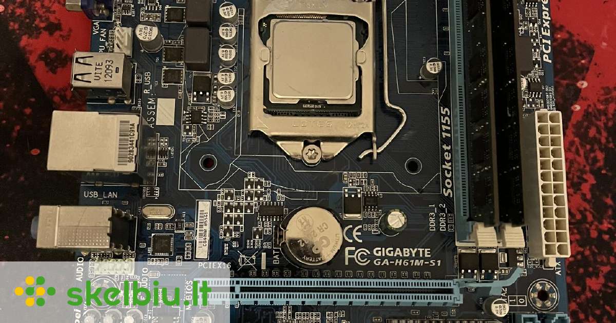 Parduodu motinine plokšte + procesorius+RAM 8gb - Skelbiu.lt