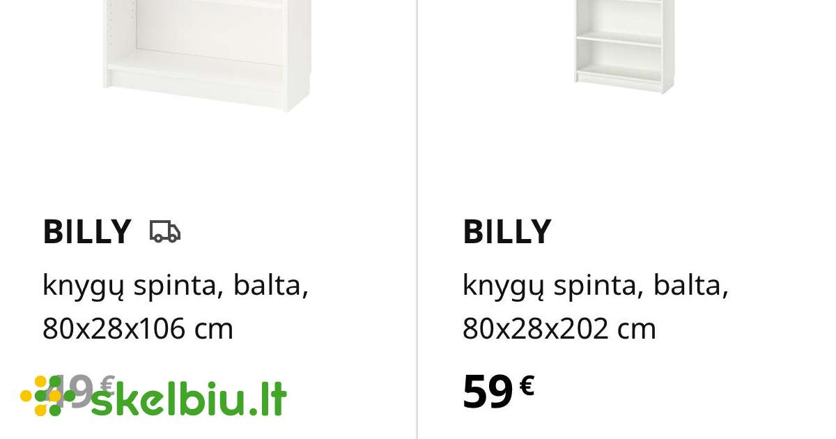 Ikea Billy ir Ikea Micke lentynų ir stalo setas - Skelbiu.lt