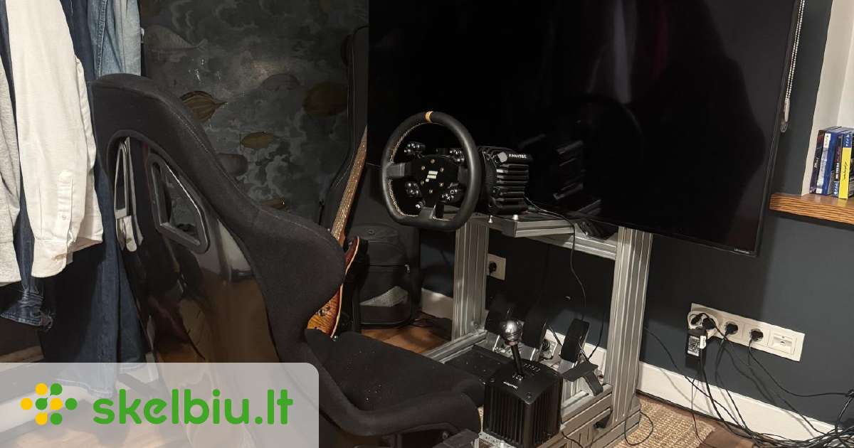 Fanatec sim rig pardavinėju dalim - Skelbiu.lt