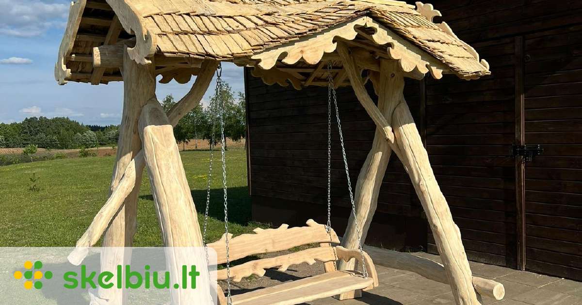 Ąžuolinės supynės kreivuolių supynės lauko supynės - Skelbiu.lt