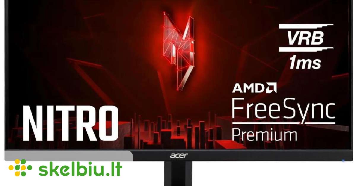 Acer Nitro 24'' 180 Hz Fhd 1080p Gaming monitor - Skelbiu.lt