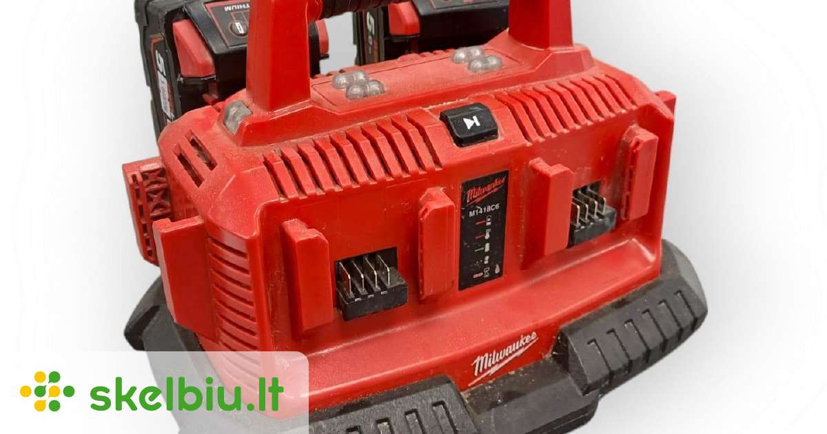 Akumuliatorių įkroviklis Milwaukee M1418 C6 - Skelbiu.lt