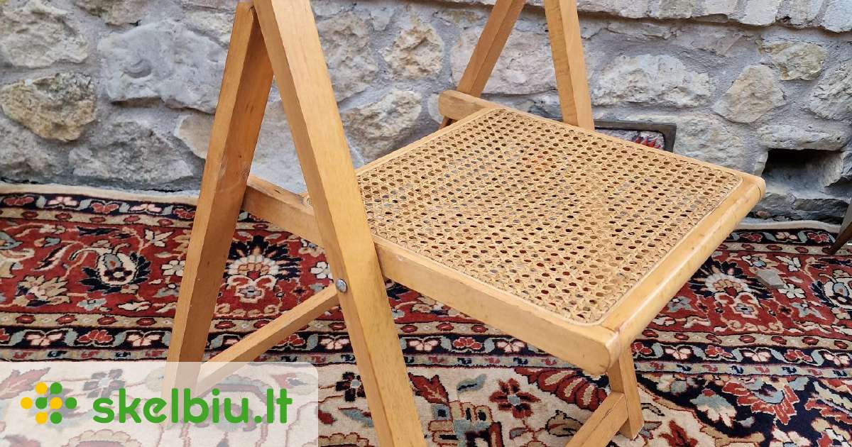 Vintažinė mid century sudedama kėdė - Skelbiu.lt