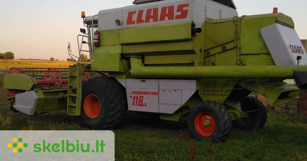 Claas dominator 116cs ir kita technika. - Skelbiu.lt