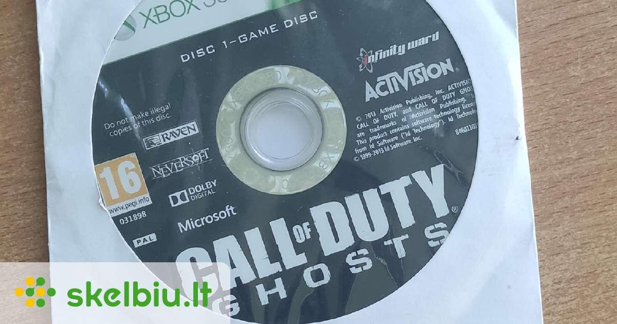 Call Of Duty Ghosts Xbox 360 - Skelbiu.lt