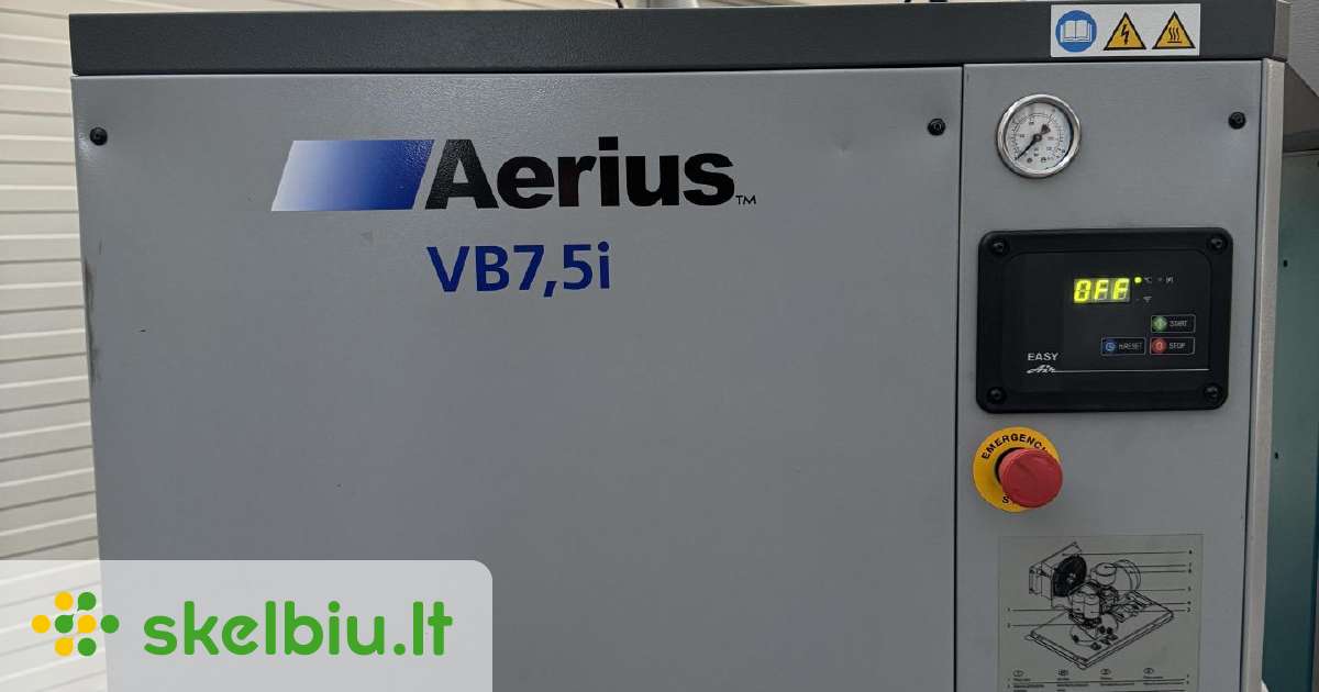 Sraigtinis Oro Kompresorius Aerius Vb7,5i-10 - Skelbiu.lt