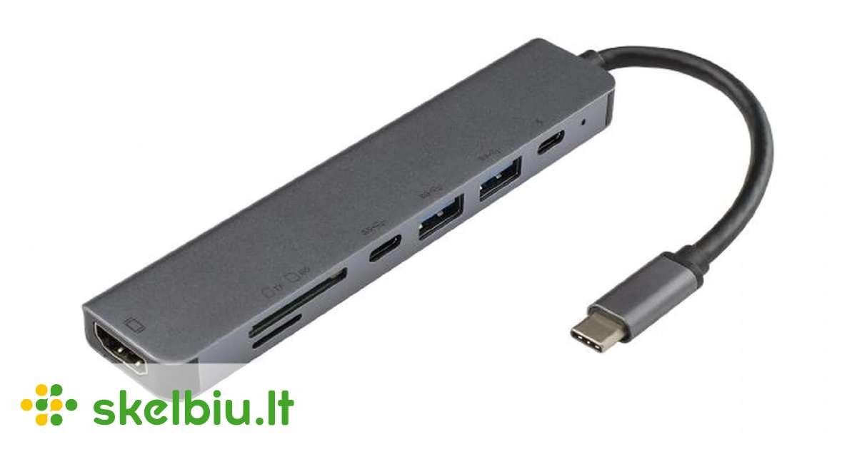 Usb šakotuvas Sbox Adapter Usb Type-c -> Hdmi/usb3 - Skelbiu.lt
