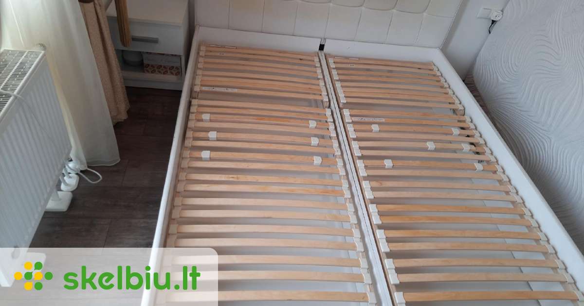 Dvigulė lova su patalynės dėže 160200 - Skelbiu.lt