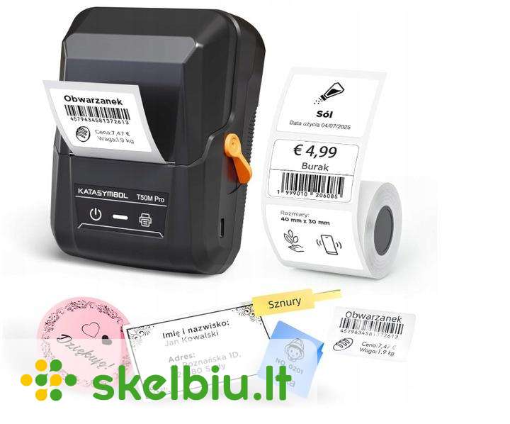 Katasymbol T50m Pro etikėčių spausdintuvas - Skelbiu.lt