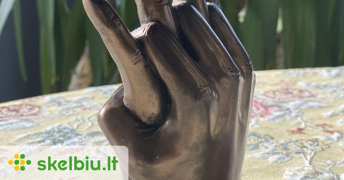 Įspūdinga bronzinė statula Rankos- Du Viename - Skelbiu.lt