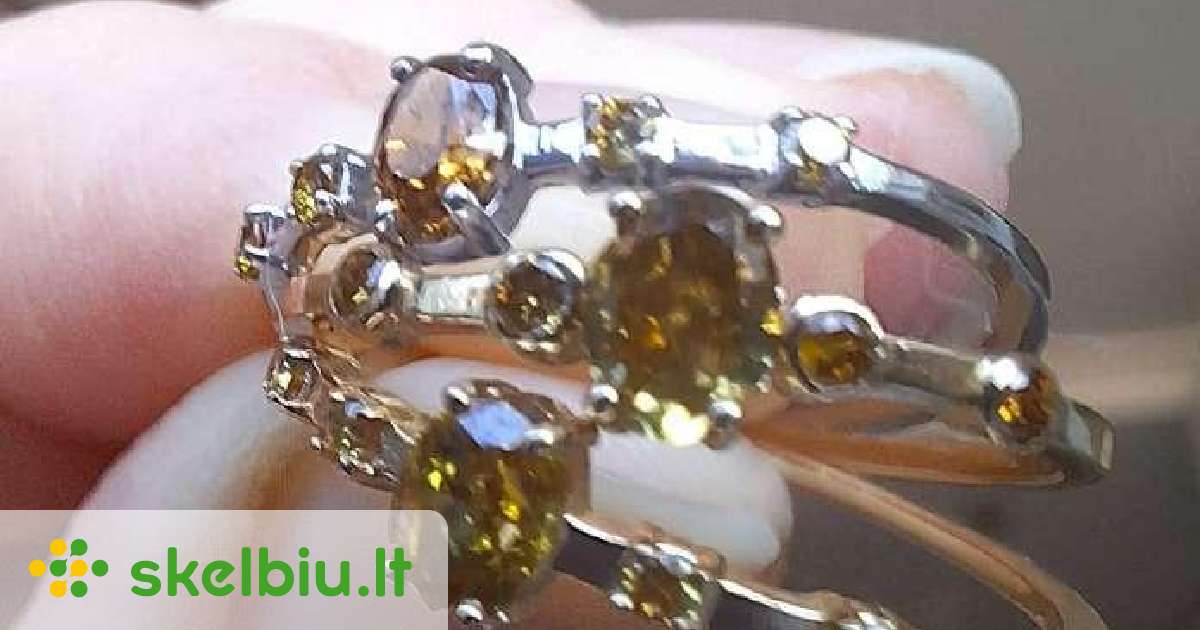 Aukso žiedai su deimantais - Skelbiu.lt