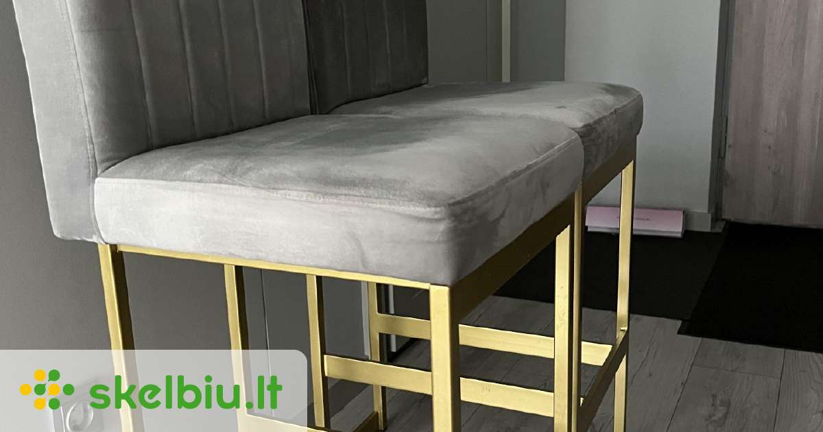 Baro kėdės nenaudotos. Vos pora kartų gal sėdėtos. - Skelbiu.lt