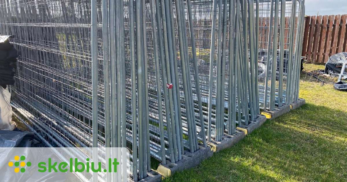 Laikinas aptvėrimas, statybinė tvora, mobili tvora - Skelbiu.lt