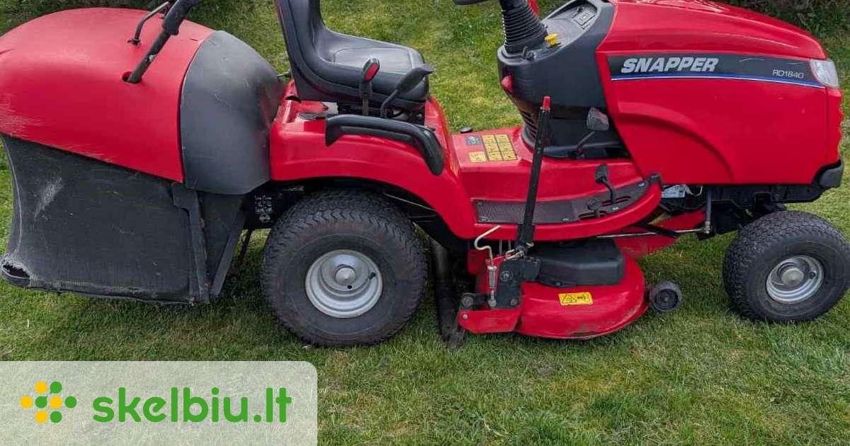 Sodo traktoriukas Snapper 1840 su surinkimo dėže - Skelbiu.lt