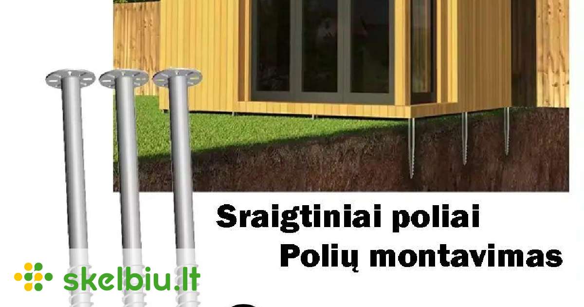 sraigtiniu poliu skelbimai - Skelbiu.lt