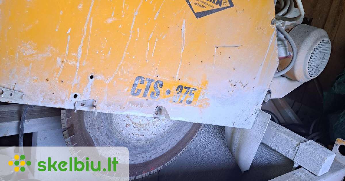 Cedima Cts-375 Blokeliu-akmenu pjaustymo stakles - Skelbiu.lt
