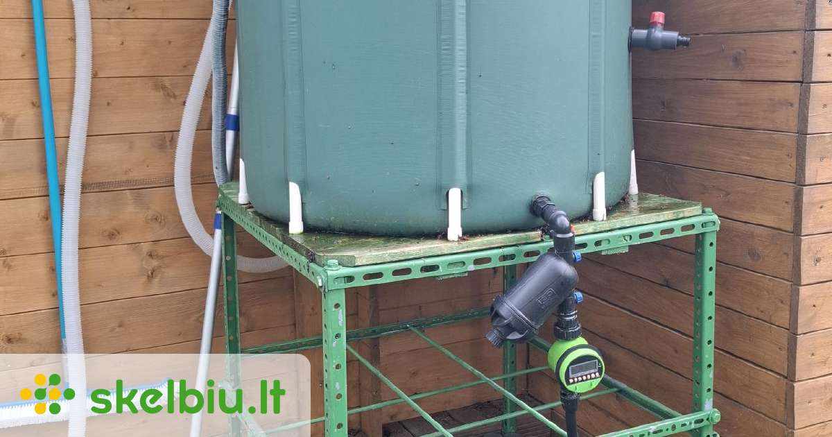 Lietaus surinkimo, gravitacinio laist. talpa 500l - Skelbiu.lt
