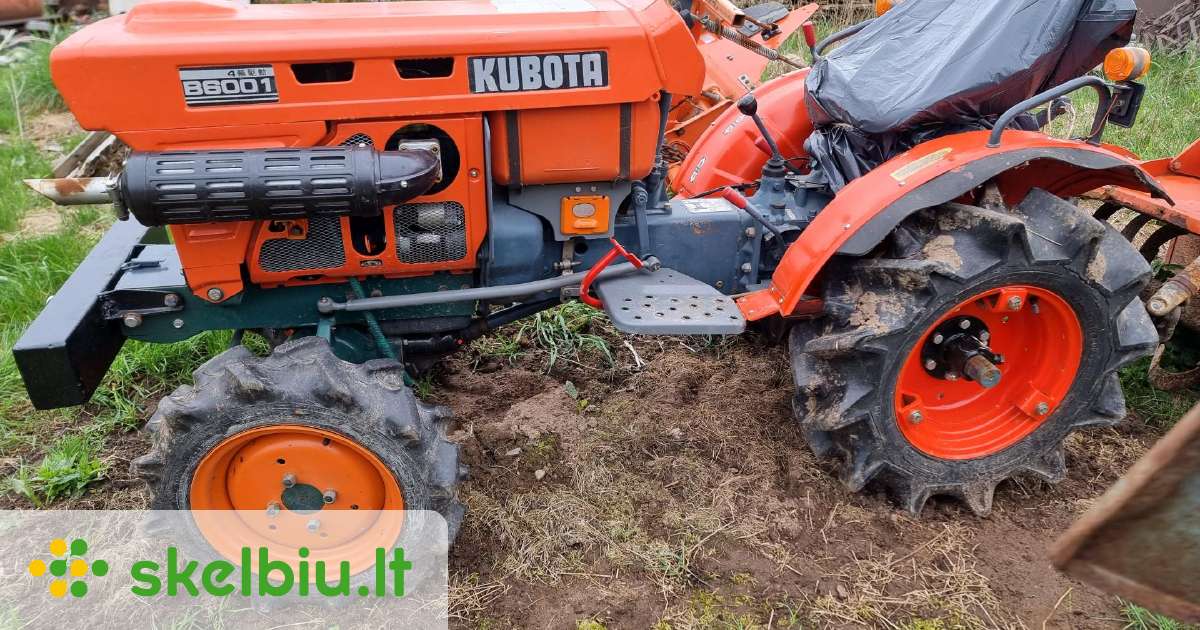 Kubota B6001 su freza. Mini traktoriukas - Skelbiu.lt