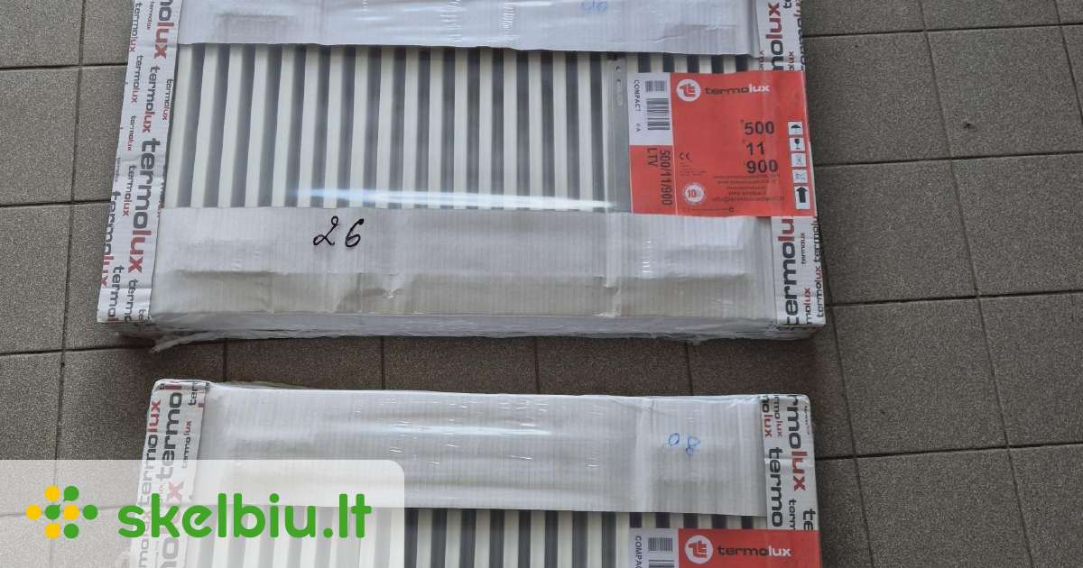 Trys nauji plieniniai Termolux radiatoriai - Skelbiu.lt
