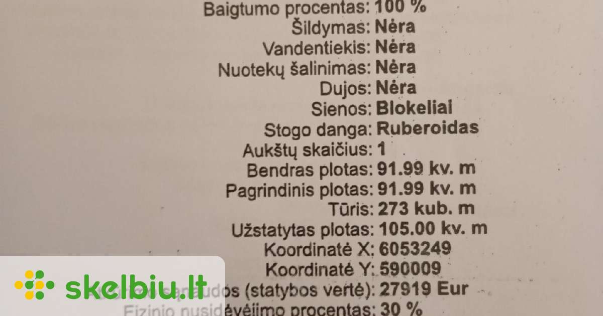 Parduodama patalpa-garažas - Skelbiu.lt